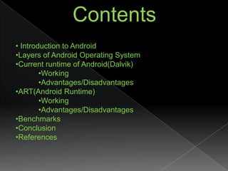 Google ART (Android RunTime) | PPTX