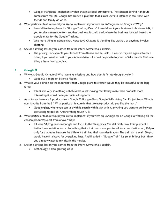 Google assignment | PDF