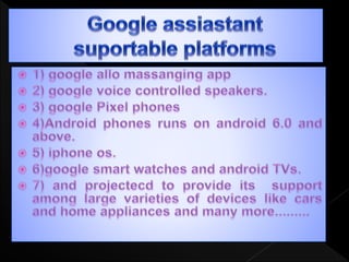 Google assistance | PPTX