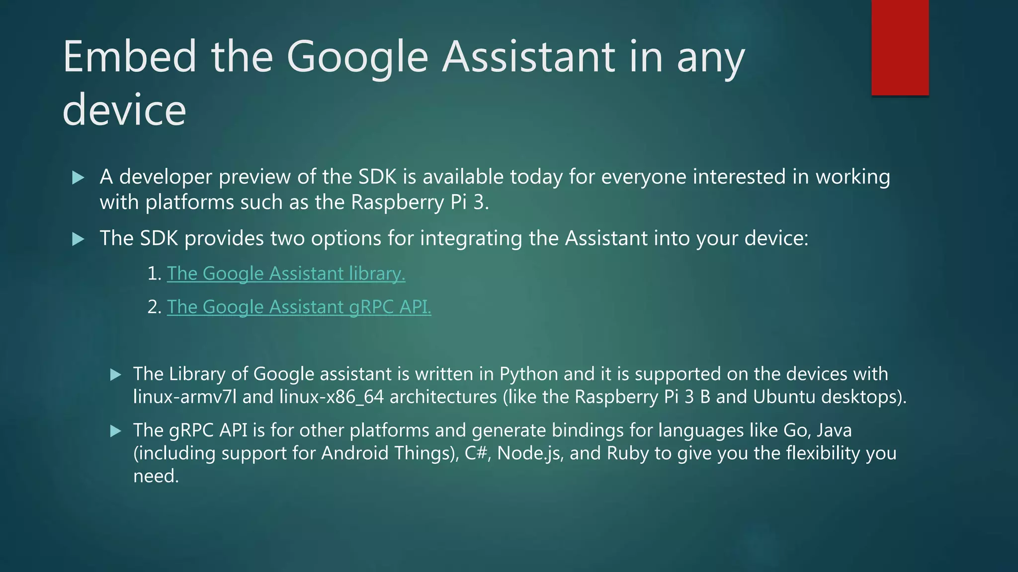 An Overview of Google Assistant | PPTX | Operating Systems | Computer ...