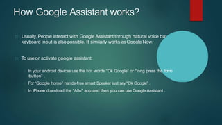 Google assistant | PPTX