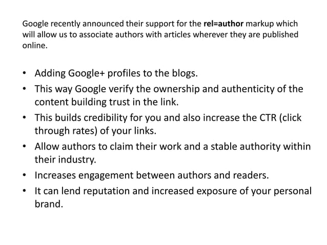 How to add Google authorship? | PPT