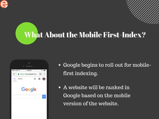 A complete guide about Google Mobile First Index | PPT