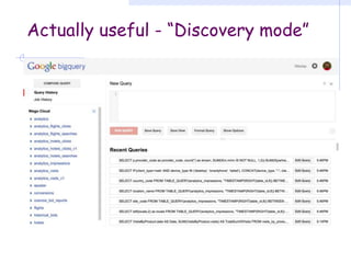 Using BigQuery as a main Big Data solution | PPT