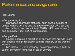 Google Bigtable paper presentation | PPT