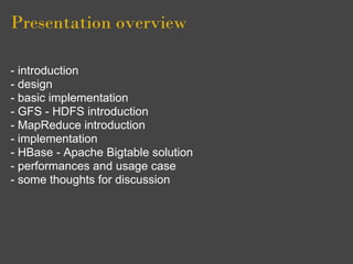 Google Bigtable Paper Presentation | PPT