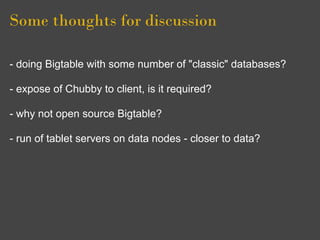 Google Bigtable Paper Presentation | PPT