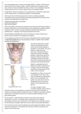 Google body a maps effect for the health field | PDF