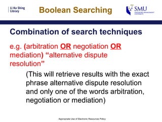 Boolean Searching in Google | PPT