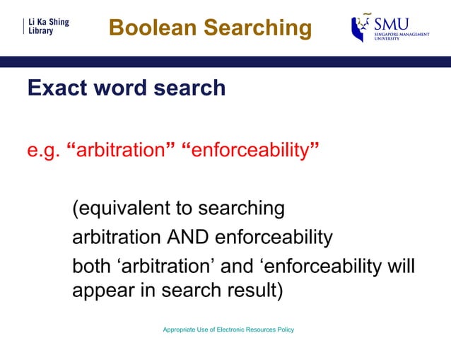 Boolean Searching in Google | PPT