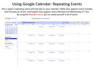 Google calendar | PPT