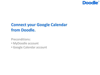 Google Calendar integration with Doodle | PPTX
