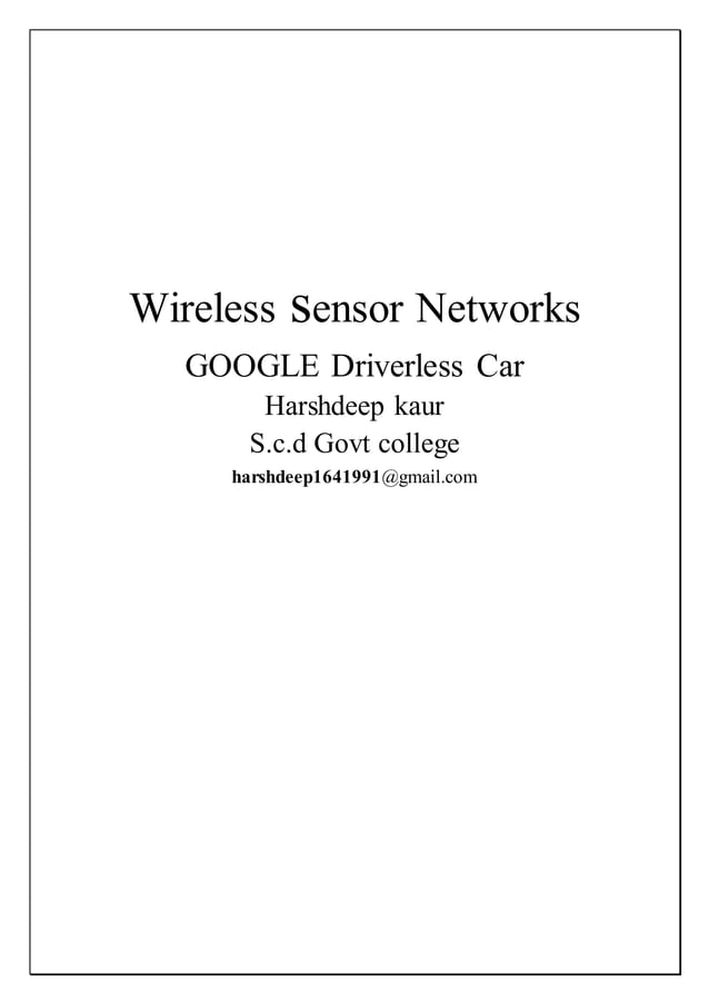 Google car | PDF