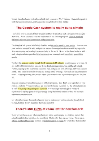 Google cash part1 | PDF