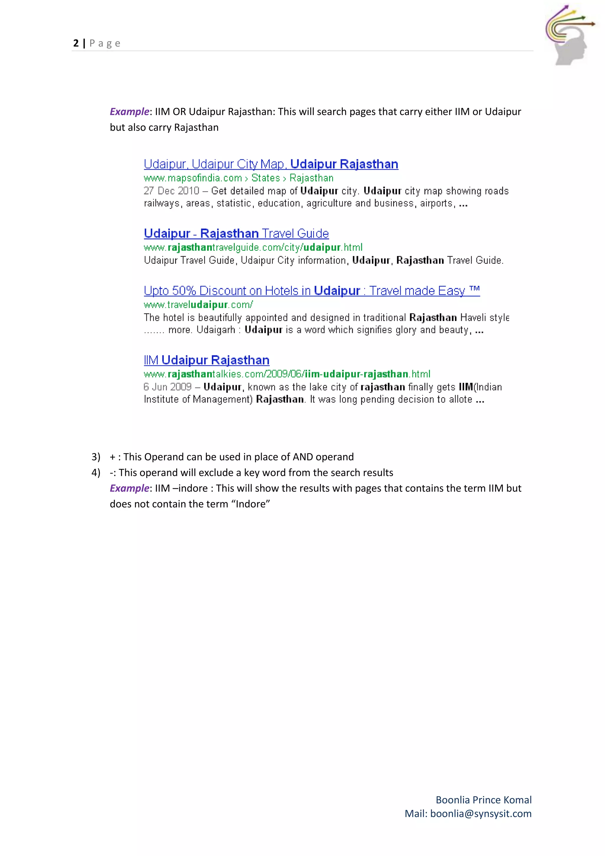 Google cheat sheet | PDF