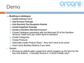 Google Checkout for Umbraco | PPTX