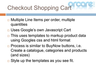 Google Checkout for Umbraco | PPTX