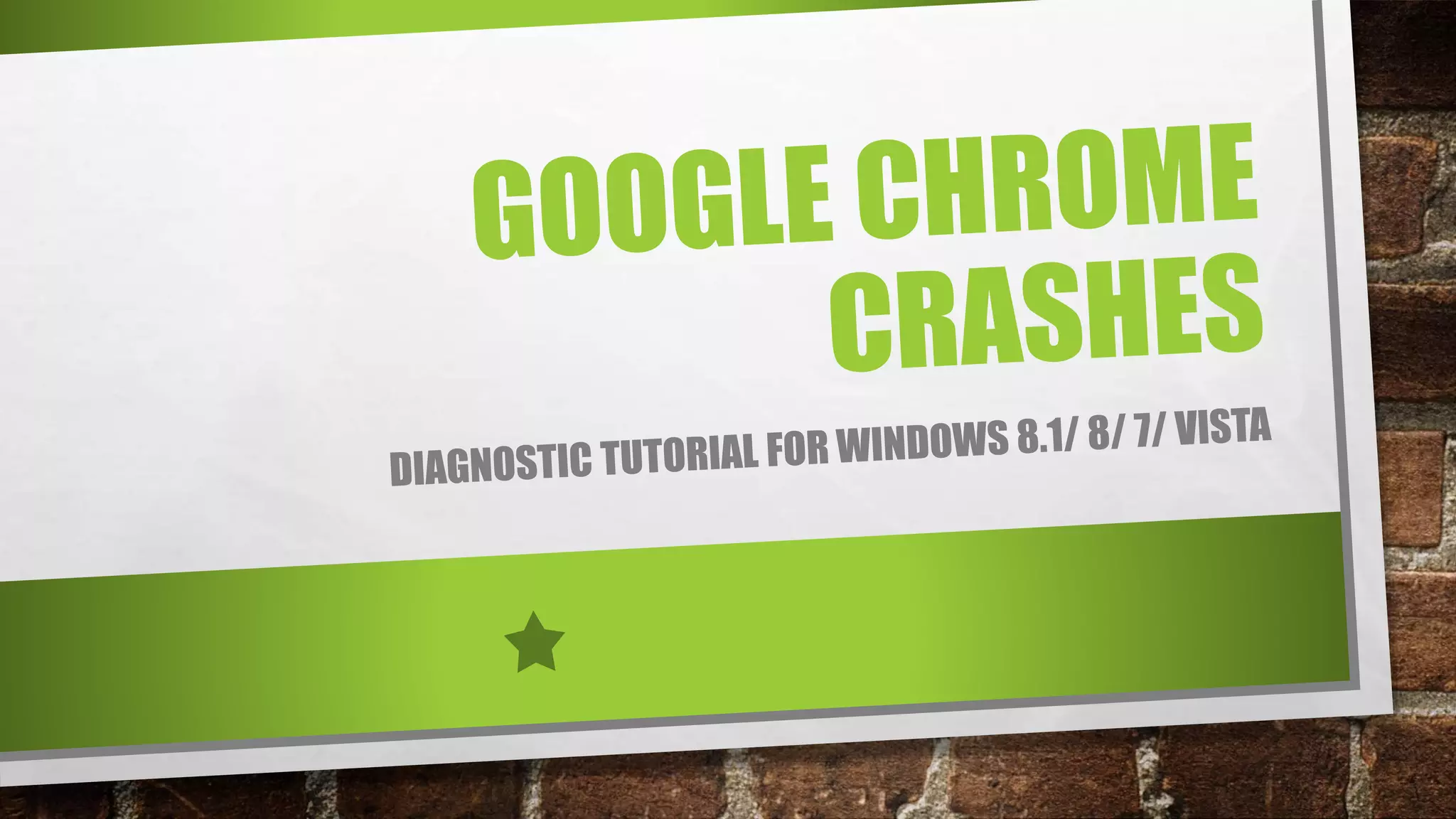 Google Chrome Crashes | PPT