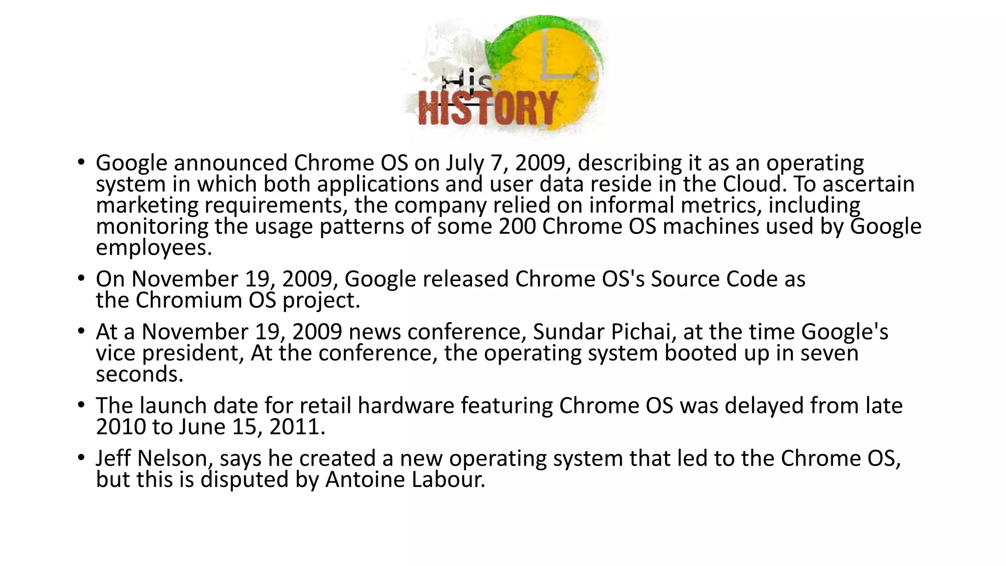 Google chrome operating system | PPTX