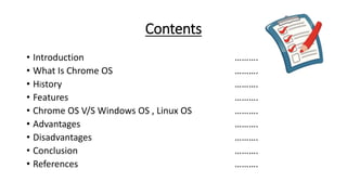 Google chrome operating system | PPT
