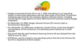 Google chrome operating system | PPTX