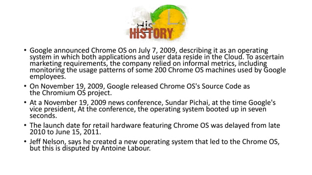 Google chrome operating system | PPT