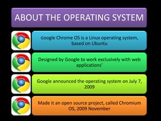 Google chrome os | PPTX | Operating Systems | Computer Software and ...
