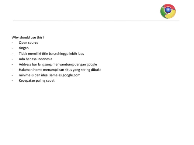 Google chrome presentation | PPT