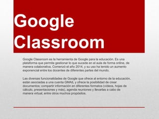 Google classroom | PPTX