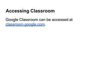 Google classroom | PPT