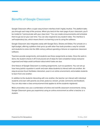 Google classroom 2020 students parents guide | PDF
