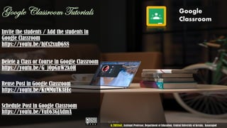 Tips to use Google Classroom Effectively and Efficiently | PPT