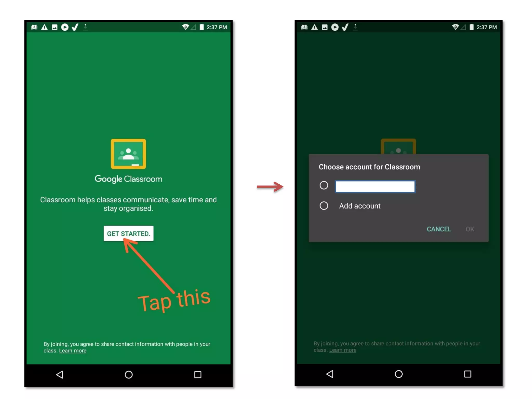 Google classroom - Steps to join | PDF