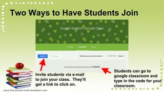 Google classroom ppt for teachers | PPTX