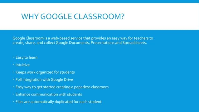 Introduction to Google Classroom | PPT