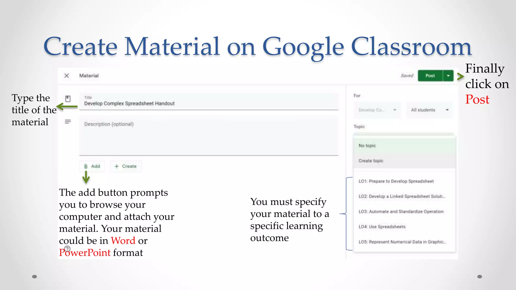 Google Classroom Presentation | PPTX