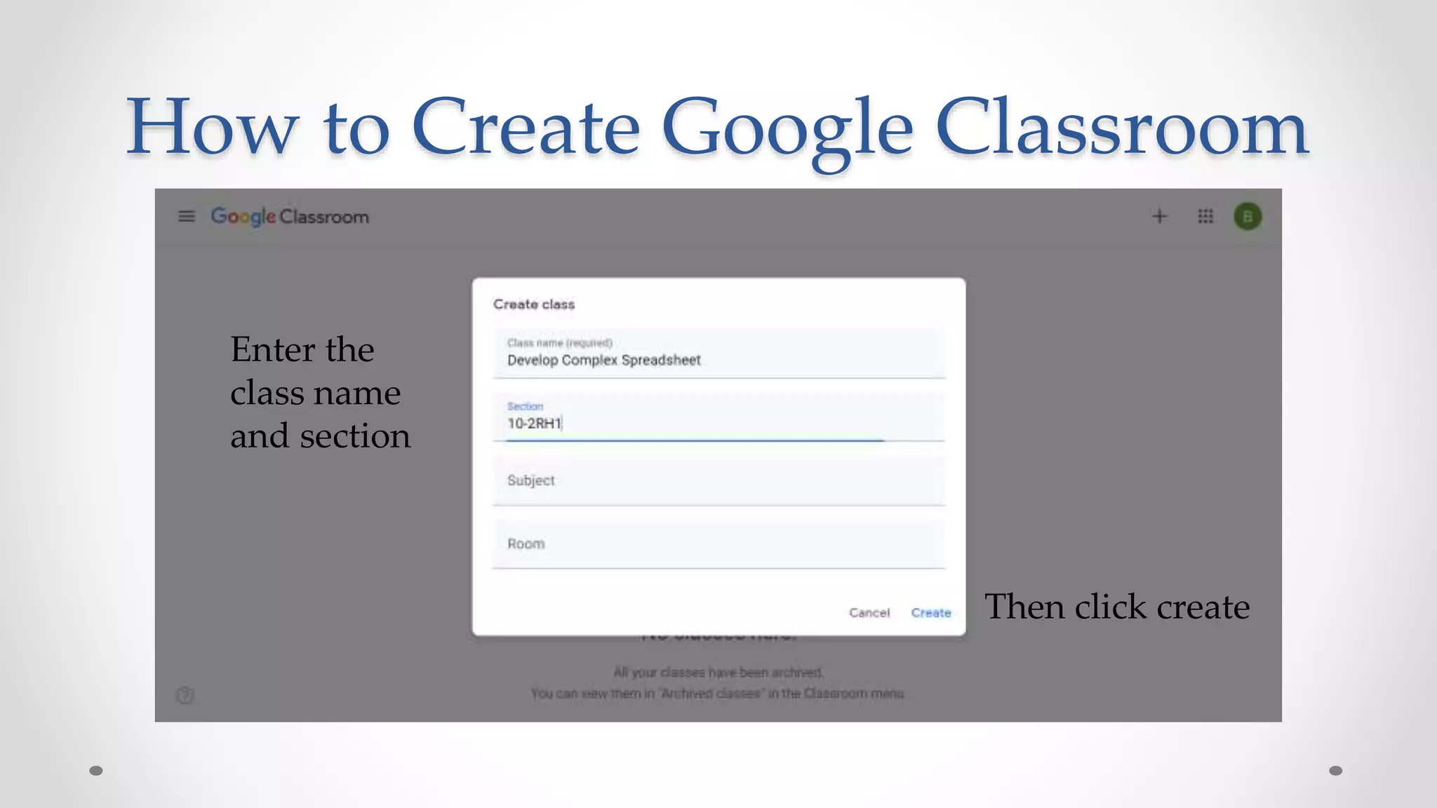 Google Classroom Presentation | PPTX