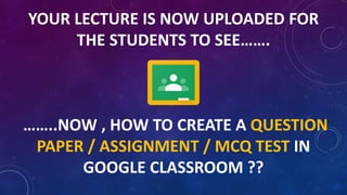 Google classroom tutorial | PDF