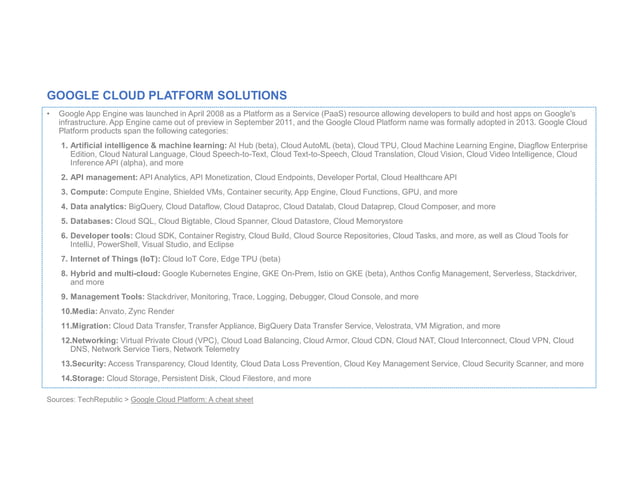 Google cloud - solution deck | PDF | Cloud Computing | Internet