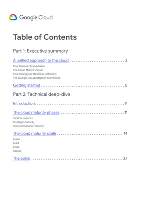 The Google Cloud Adoption Framework | PDF