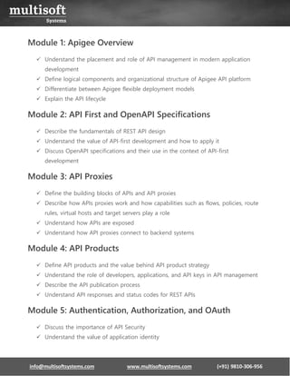 Google Cloud Apigee API Platform Training | PDF