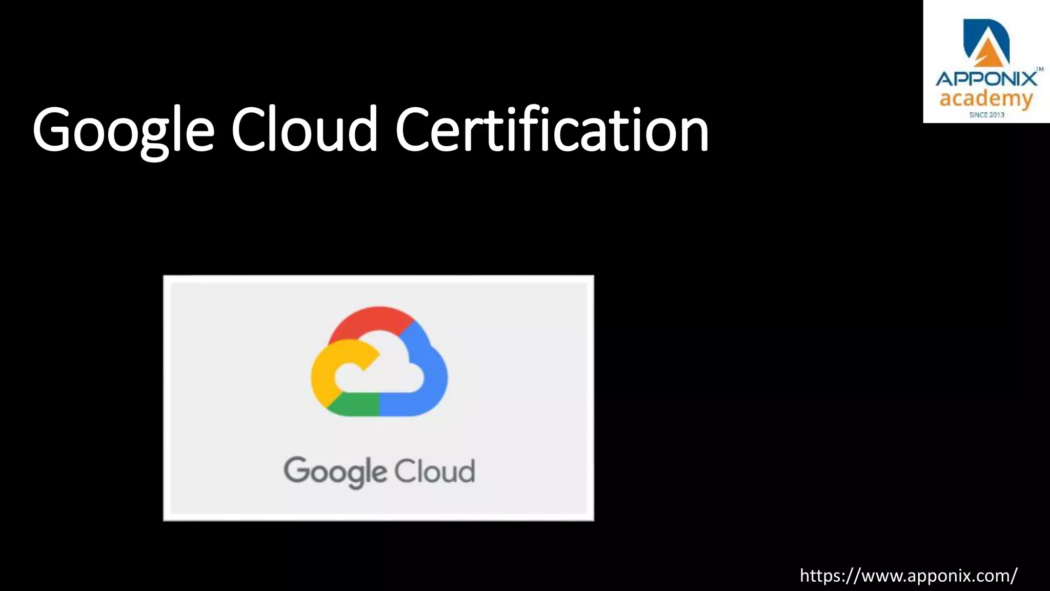 Google cloud certification | PPTX