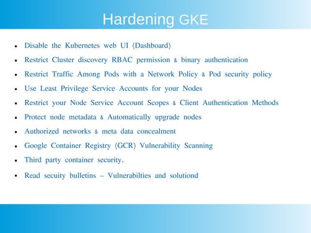 Google Cloud Container Security Quick Overview | PPT