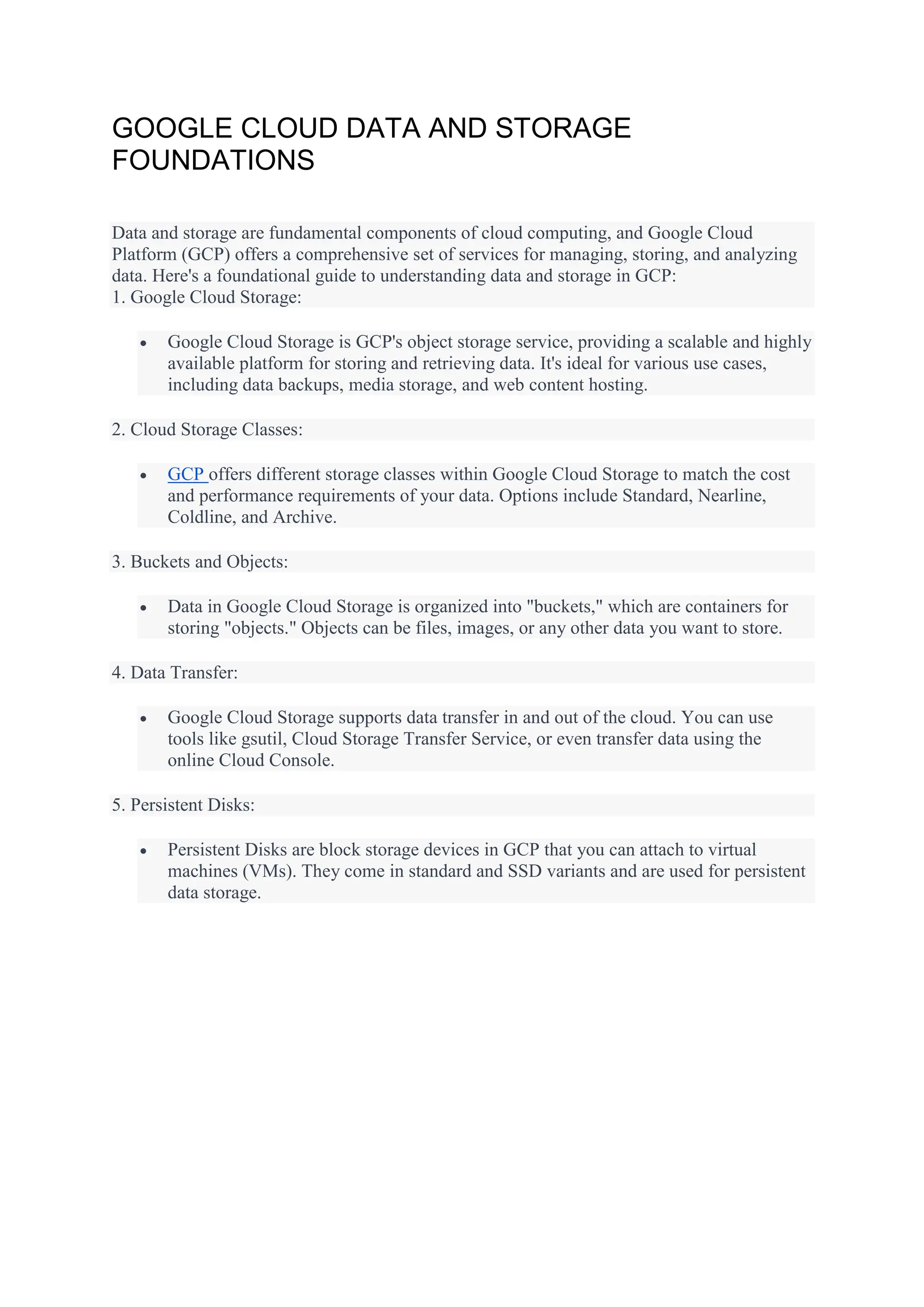 GOOGLE CLOUD DATA AND STORAGE Foundations.docx