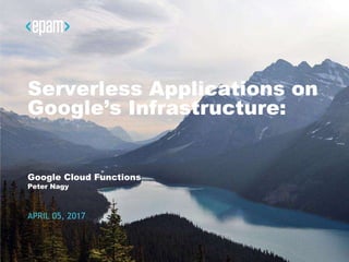 Google cloud functions | PPTX
