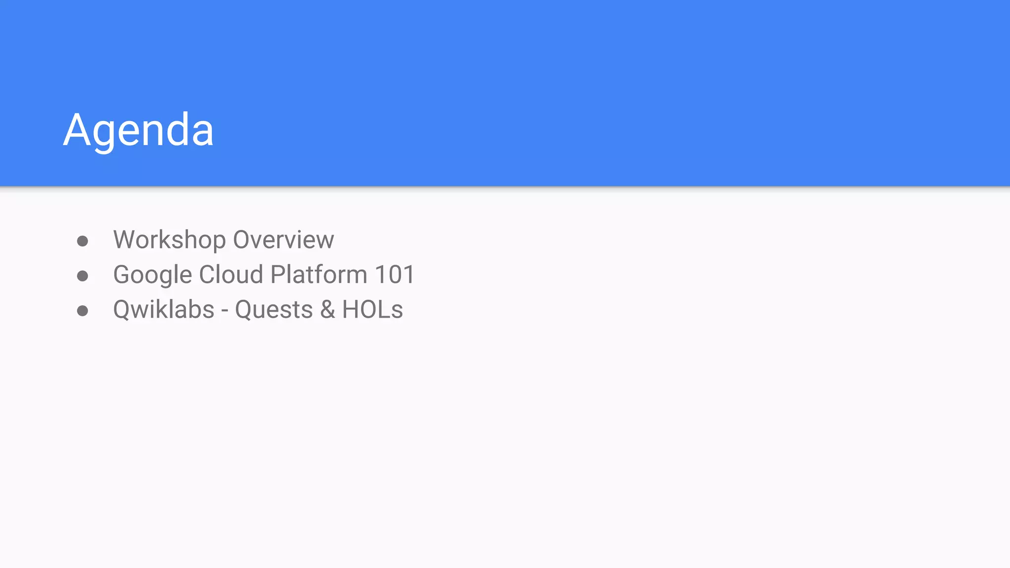 Google cloud infrastructure workshop | PPT