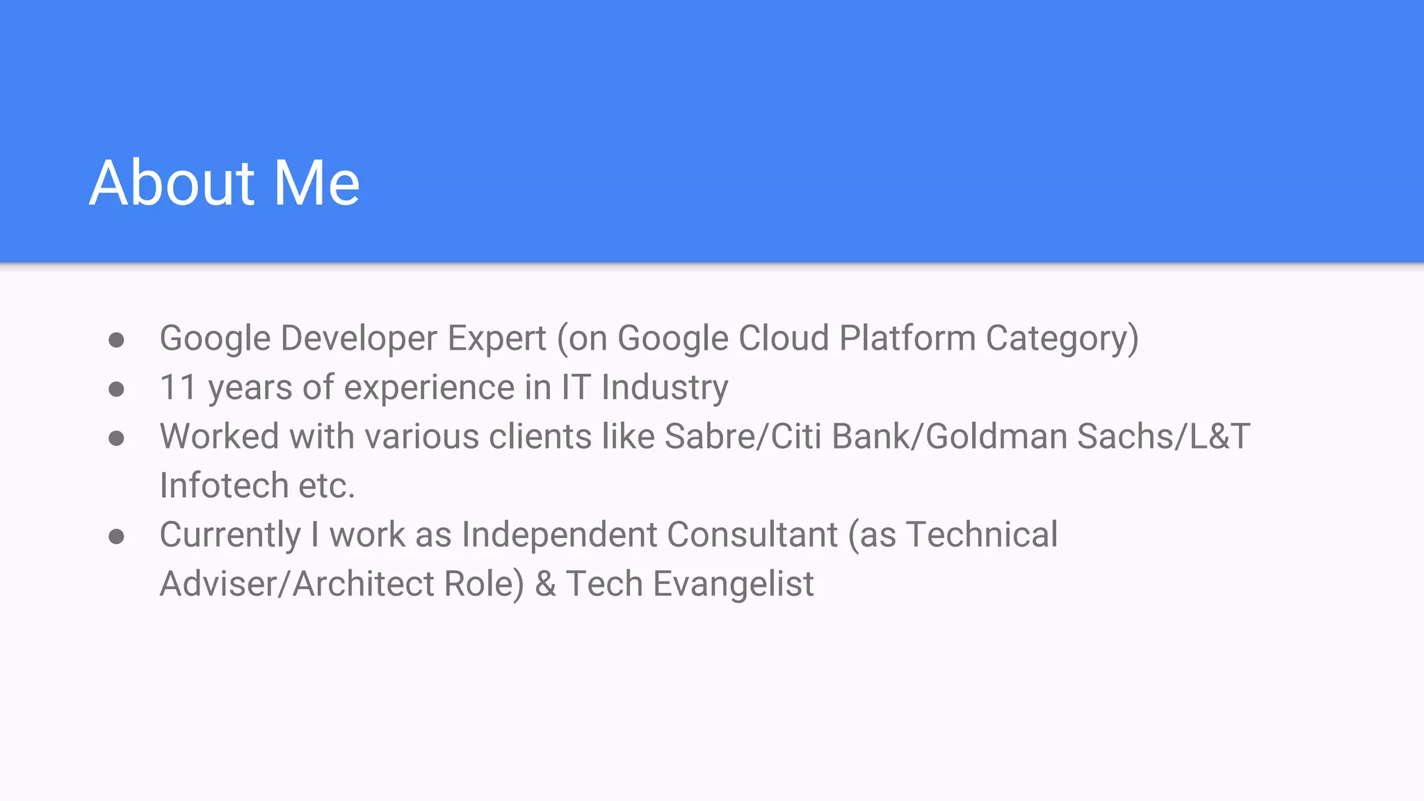 Google cloud infrastructure workshop | PPT
