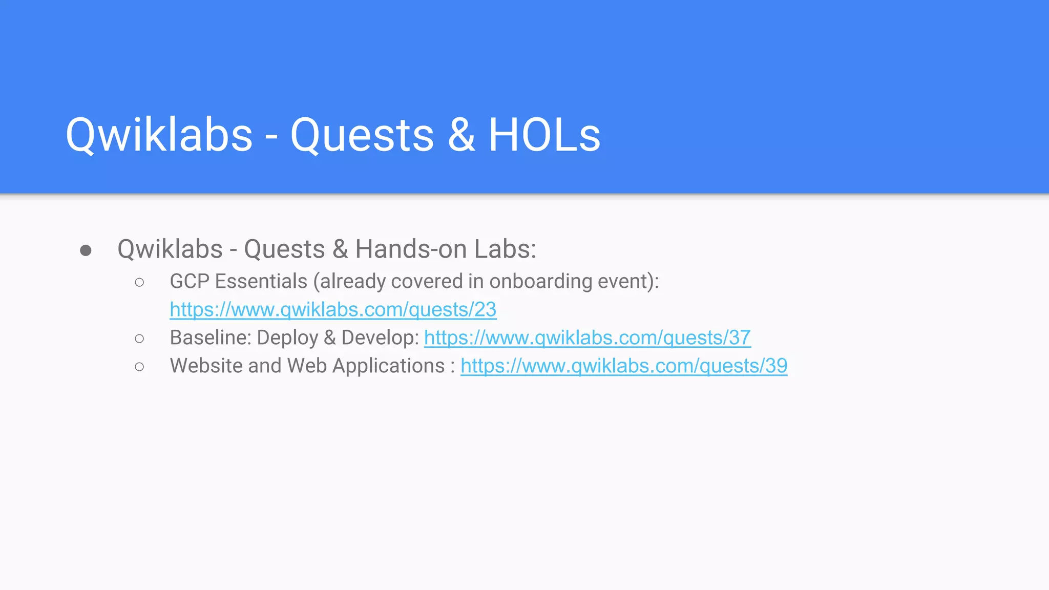 Google cloud infrastructure workshop | PPT