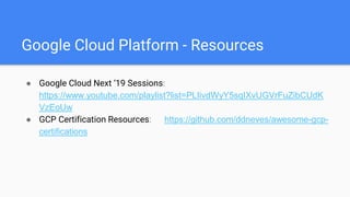 Google cloud infrastructure workshop | PPT