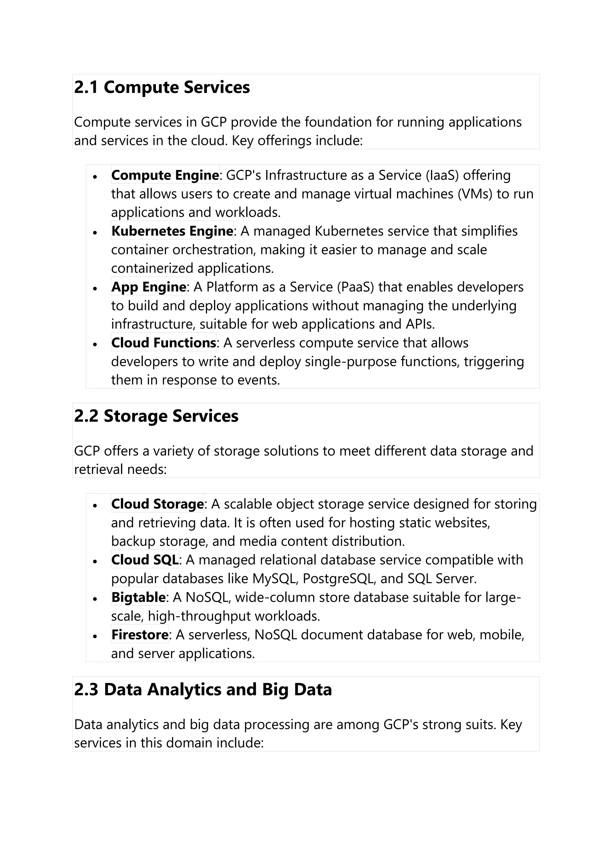 Google Cloud Platform.docx | Cloud Computing | Internet